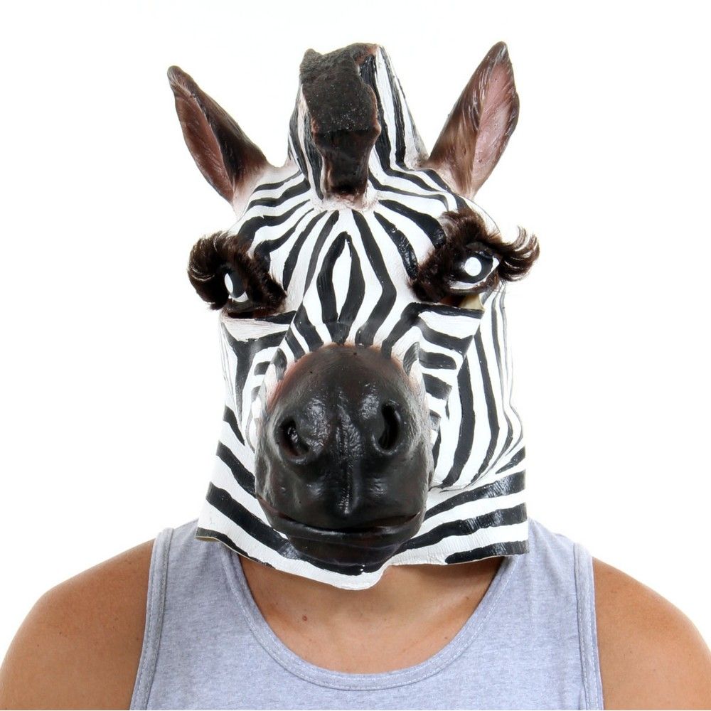 Máscara Zebra Latex - Sulamericana | Abrakadabra - Abrakadabra