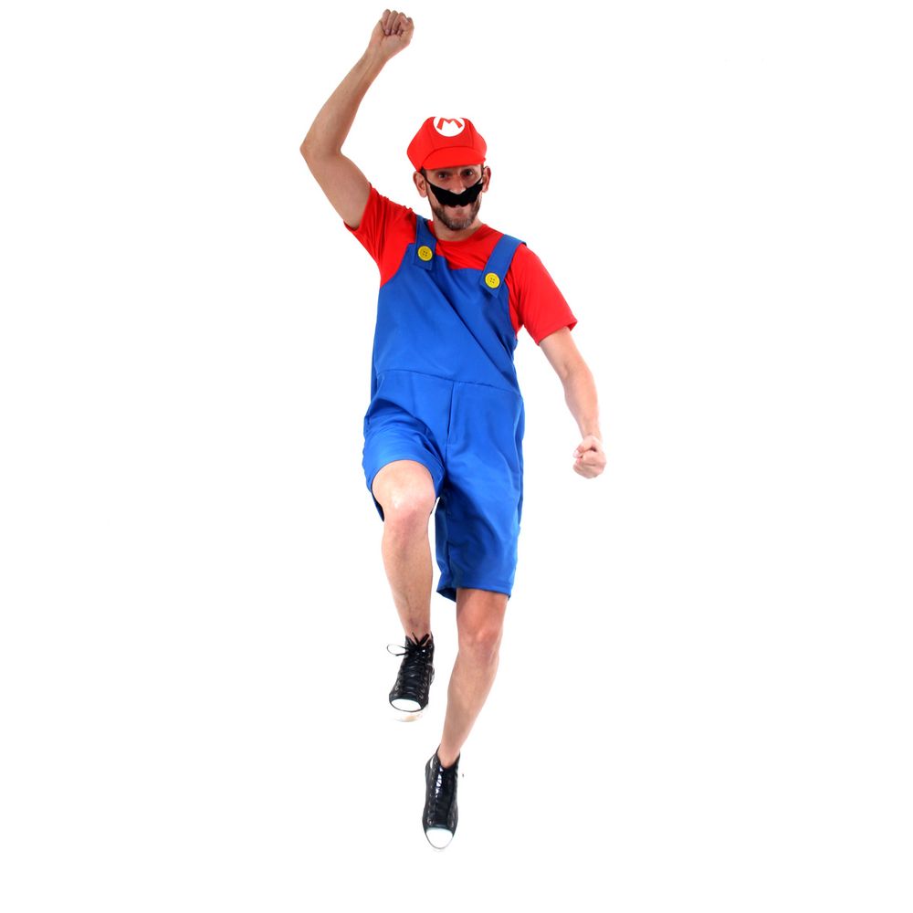 Fantasia Mario Curto Adulto Verão - Super Mario World | Abrakadabra ...