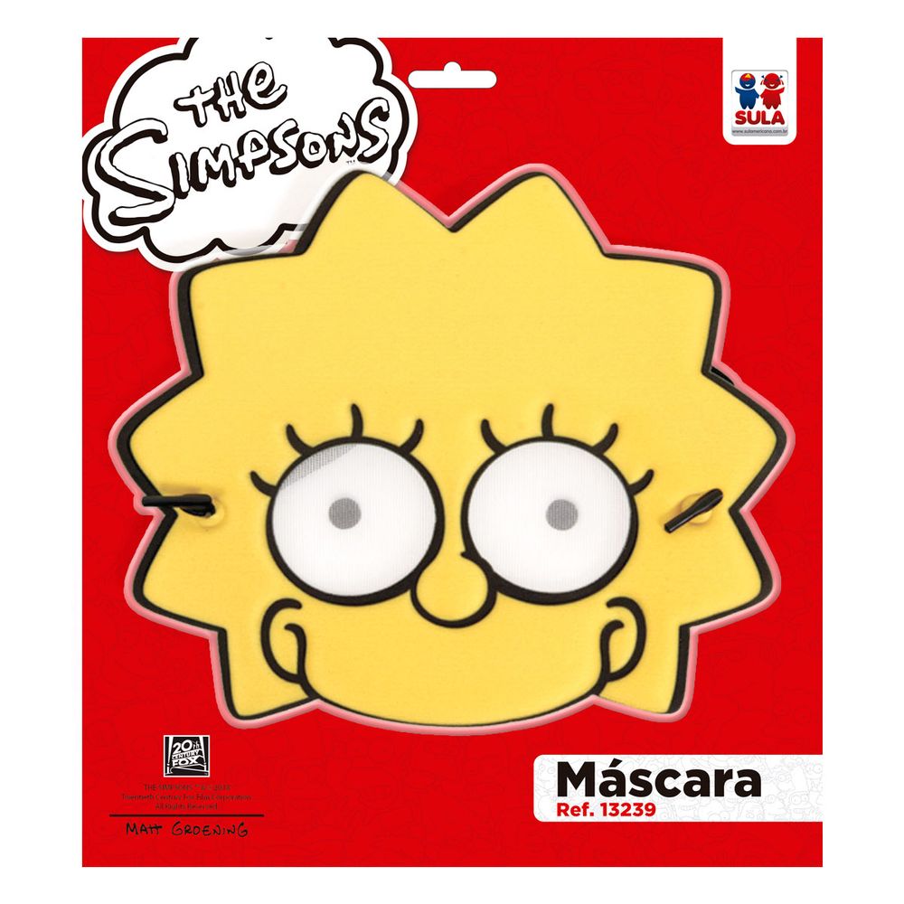 Máscara Lisa - Os Simpsons - Original | Abrakadabra - Abrakadabra