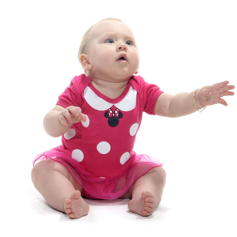 Fantasia Body com Saia Minnie Rosa Bebê - Mickey Mouse - Disney ...