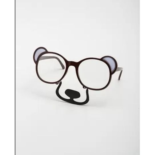 Óculos Urso c/ Bigode - Marron | Abrakadabra - Abrakadabra