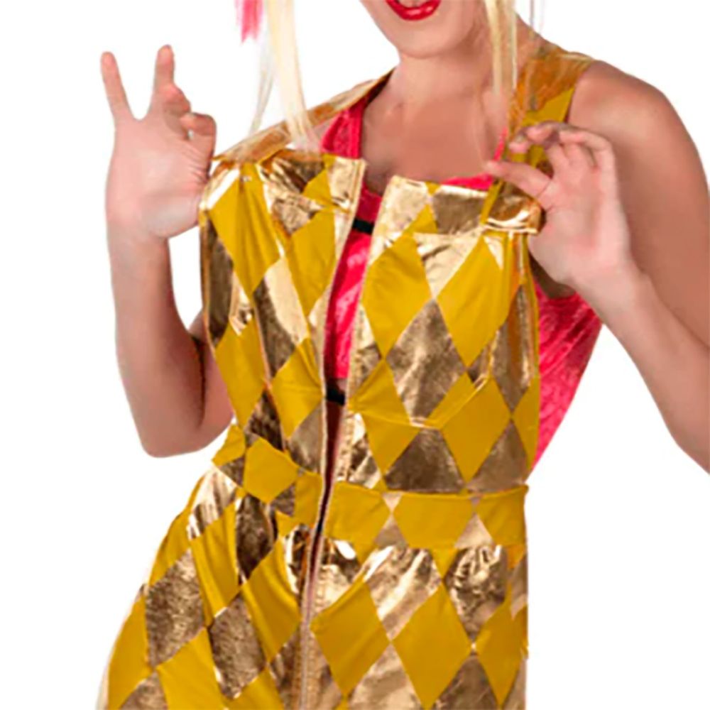 Fantasia Arlequina Macacão Aves de Rapina Adulto - Abrakadabra