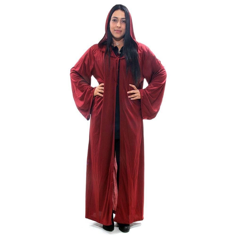 Capa Vinho com Capuz - Adulto - Abrakadabra