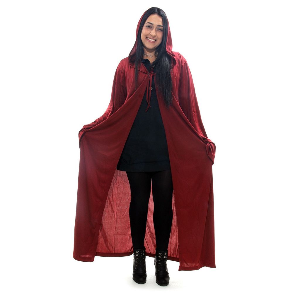 Capa Vinho com Capuz - Adulto - Abrakadabra