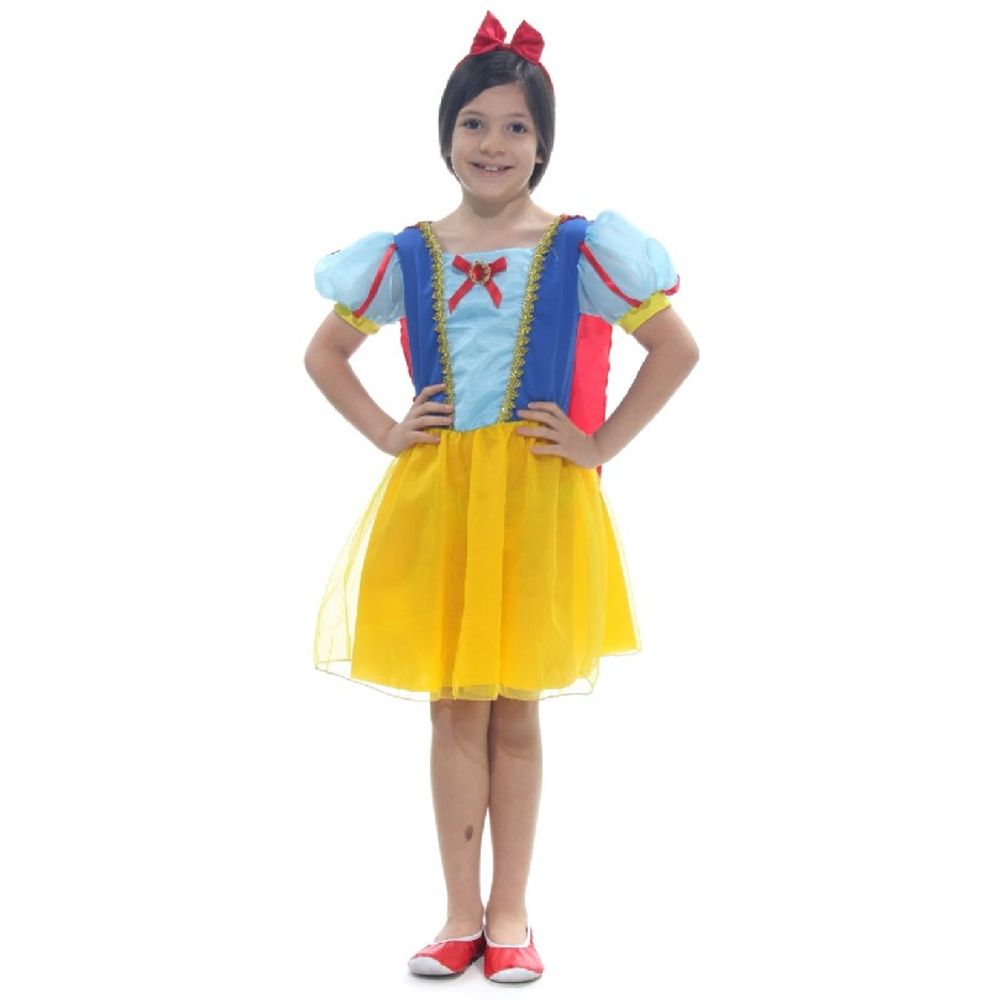 Fantasia Princesa Ruby Curta com Capa e Tiara Infantil - Abrakadabra