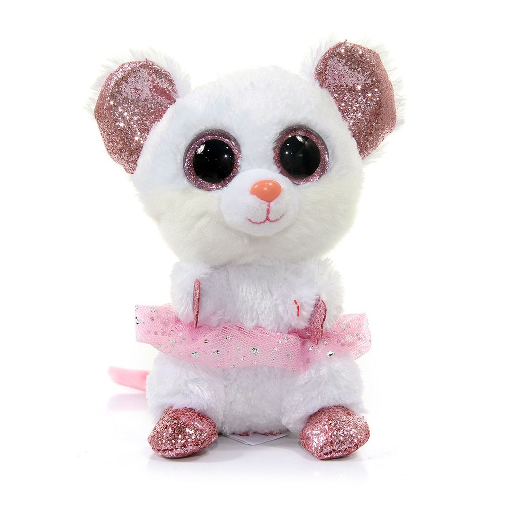 Pelúcia Beanie Boos Colecionável Ratinha Nina 16 cm - Toyng - Abrakadabra
